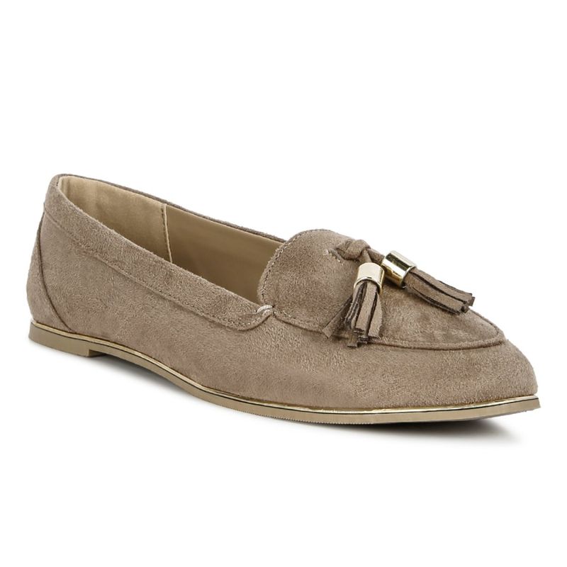 Buy London Rag Solid Taupe Loafers Online