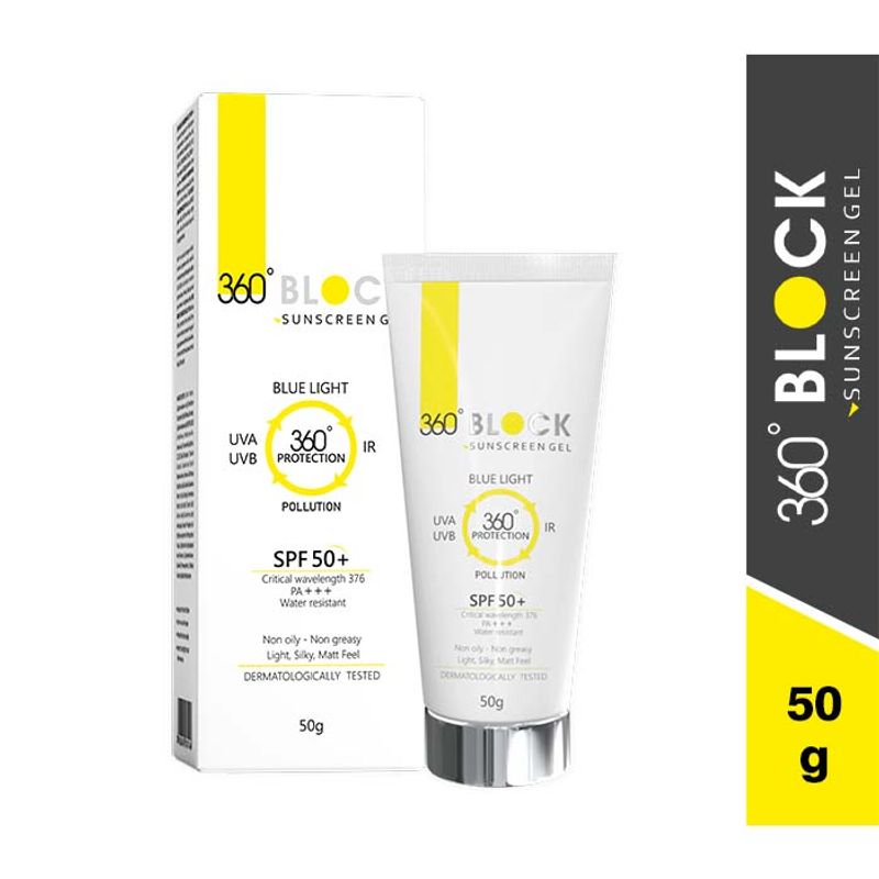 Buy 360 Block Sunscreen Gel With SPF 50+ Online