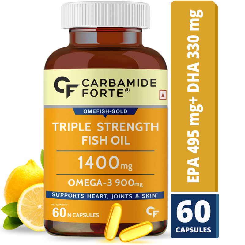 Carbamide Forte Triple Strength Omega 3 Fish Oil 1400mg Capsules: Buy ...