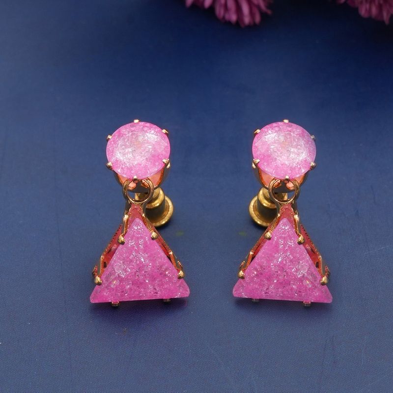 Buy Designbox Pink Drop Earrings Online