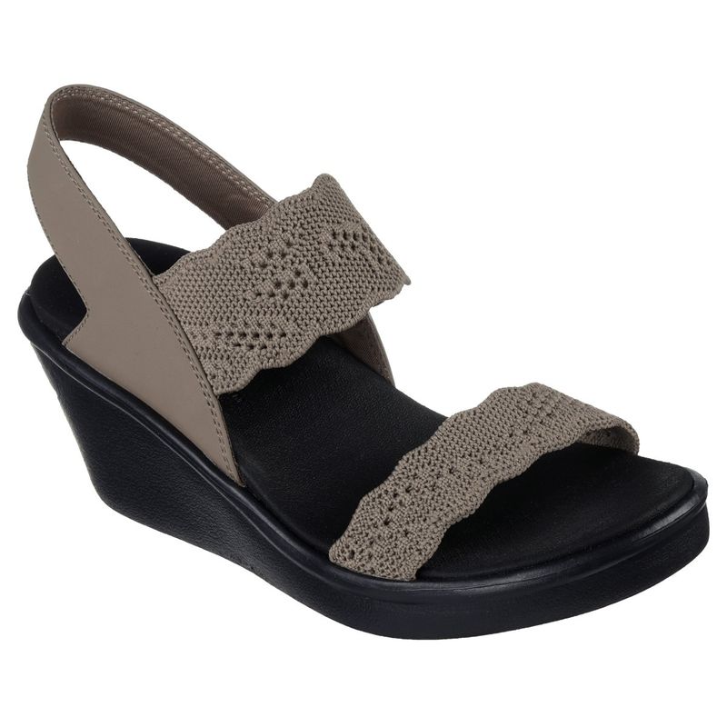 Buy SKECHERS RUMBLE ON - NEW CRUSH Wedges Taupe Online