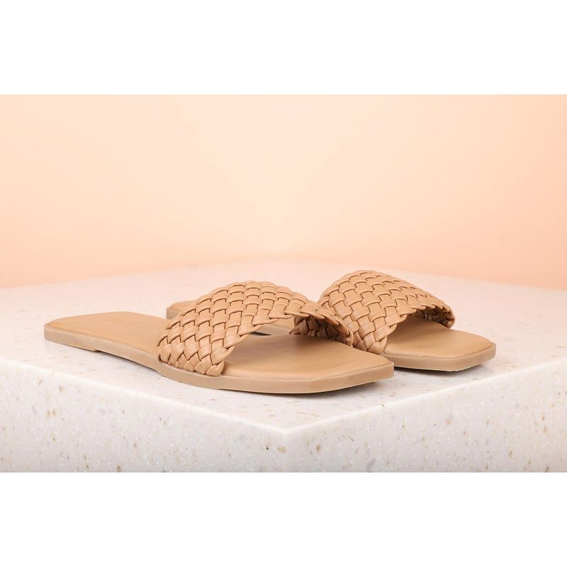 Buy Inc.5 Textured Beige Flats Online