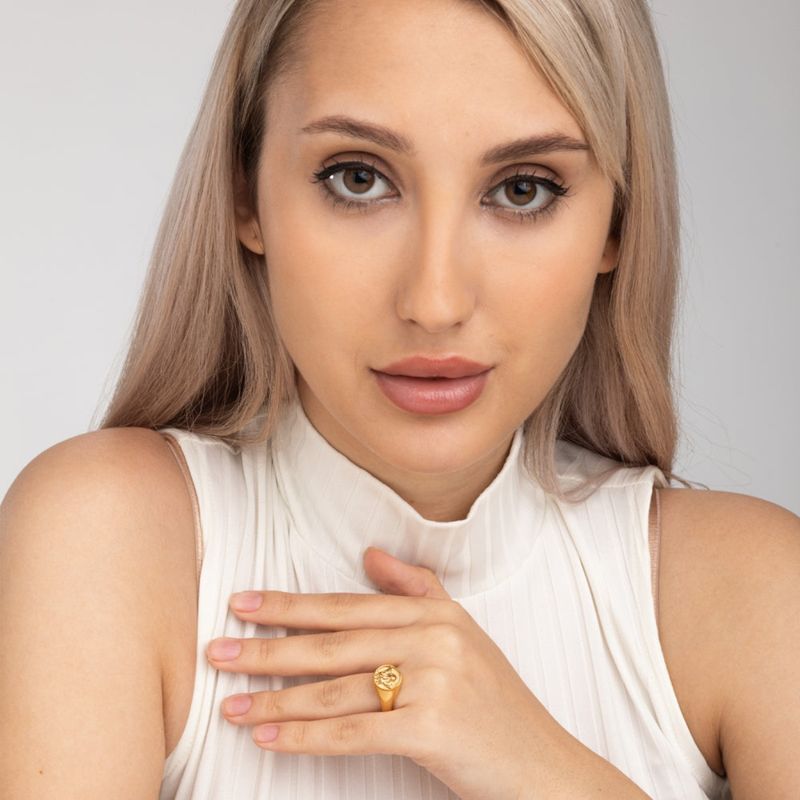 Buy Palmonas 18k Gold Plated Powerful Angel Ring For Women Online