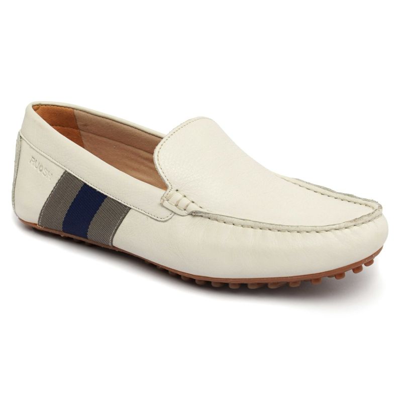Buy Ruosh Mens Footwear Drivers Slip On Off White Online
