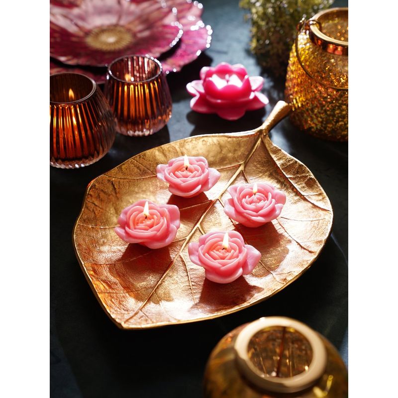 Buy Pure Home + Living Pink Flower Shaped Candles Online