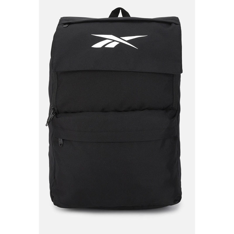 Buy Reebok Unisex Black Printed Zip Closure Backpack Online