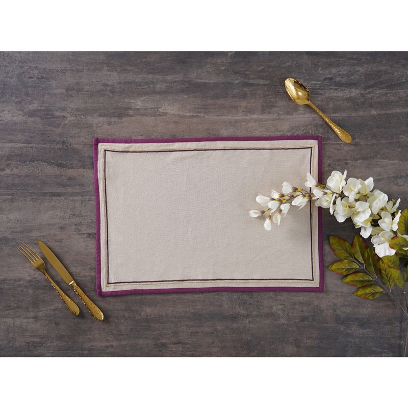 Buy Pure Home + Living Vera Purple Placemat Online