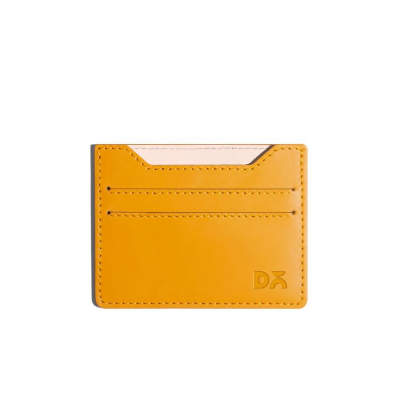 Buy DailyObjects Chrome Yellow Skinnyfit Vegan Leather Wallet Online
