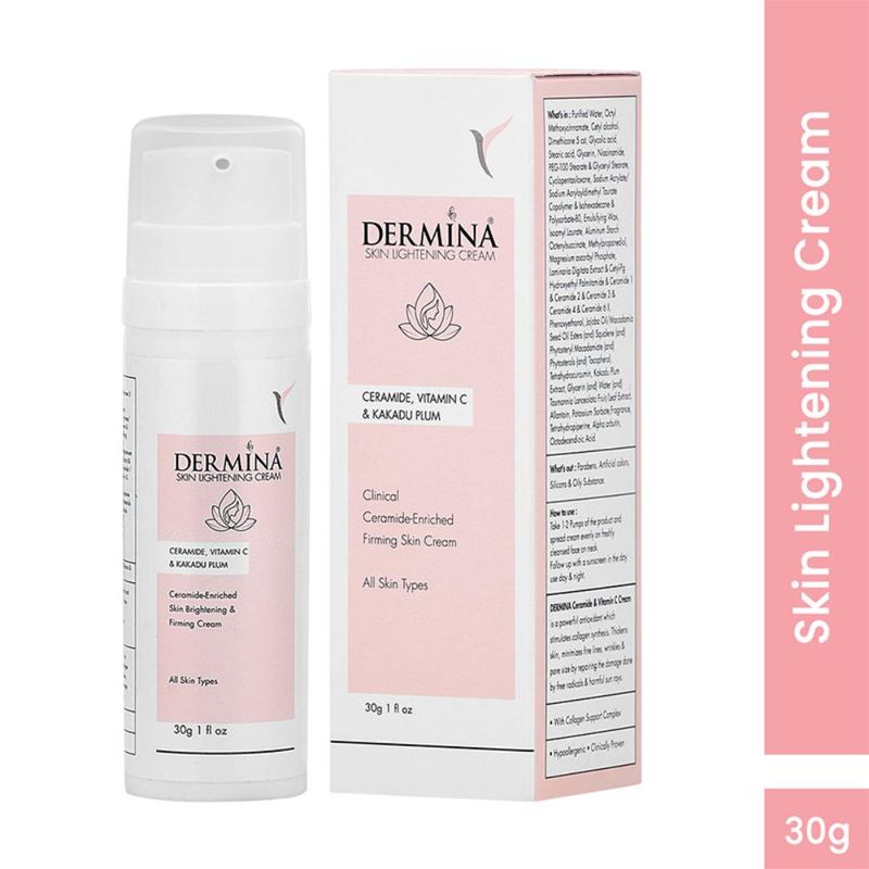 Buy DERMINA Skin Lightening Cream With Ceramide & Vitamin C - Reduce ...