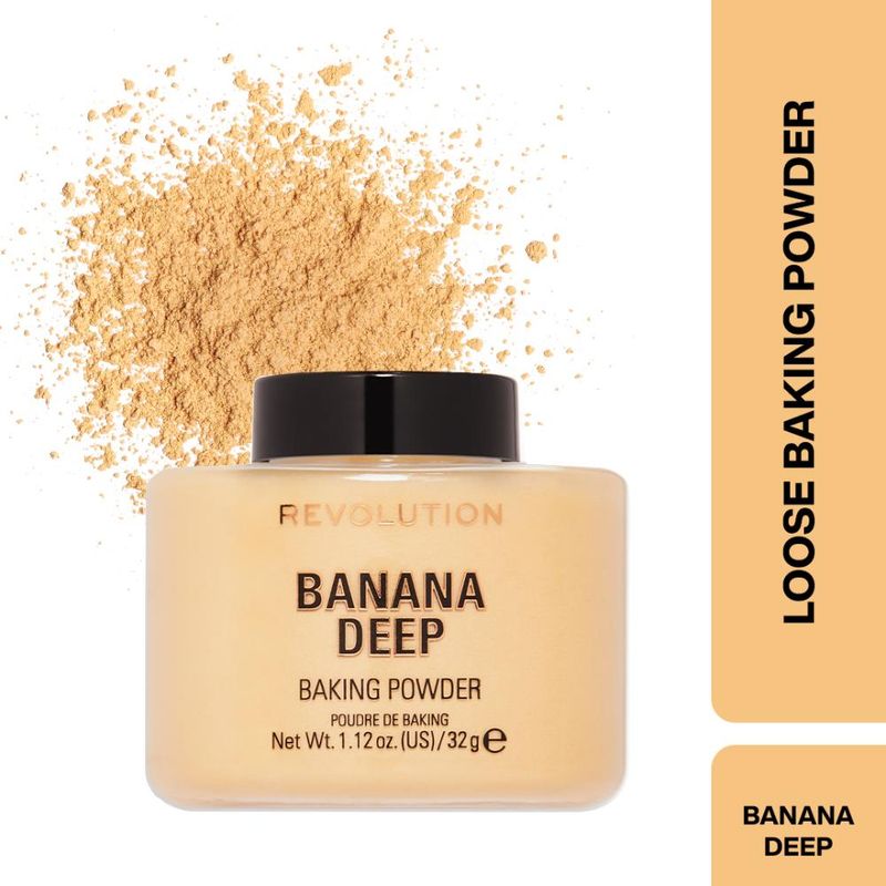 Buy Makeup Revolution Banana Deep Loose Baking Powder Online