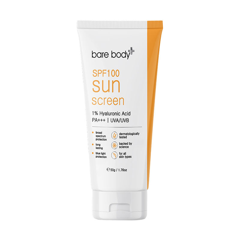 Buy Bare Body Plus SPF 100 Sunscreen, 99% Protection Against UVA/UVB ...