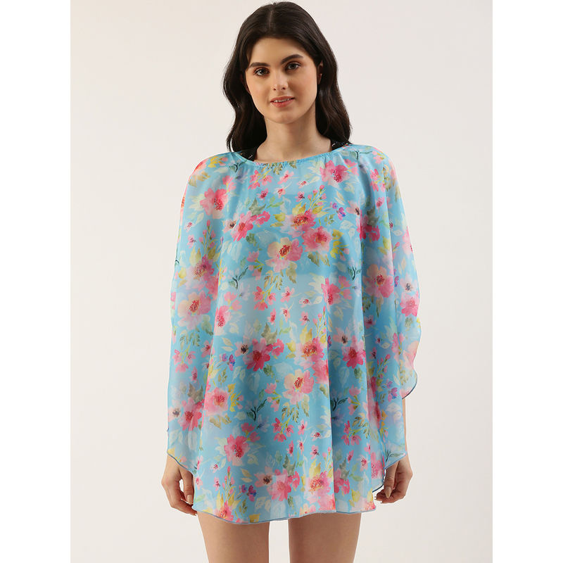 Buy Clt.s Women Blue Cover Up Dress Online