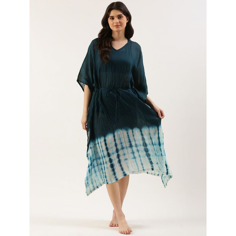 Buy Clt.s Women Navy Blue Cover Up Dress Online