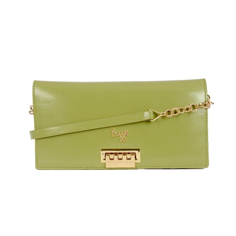 Buy Baggit Radio Green Clutch Online