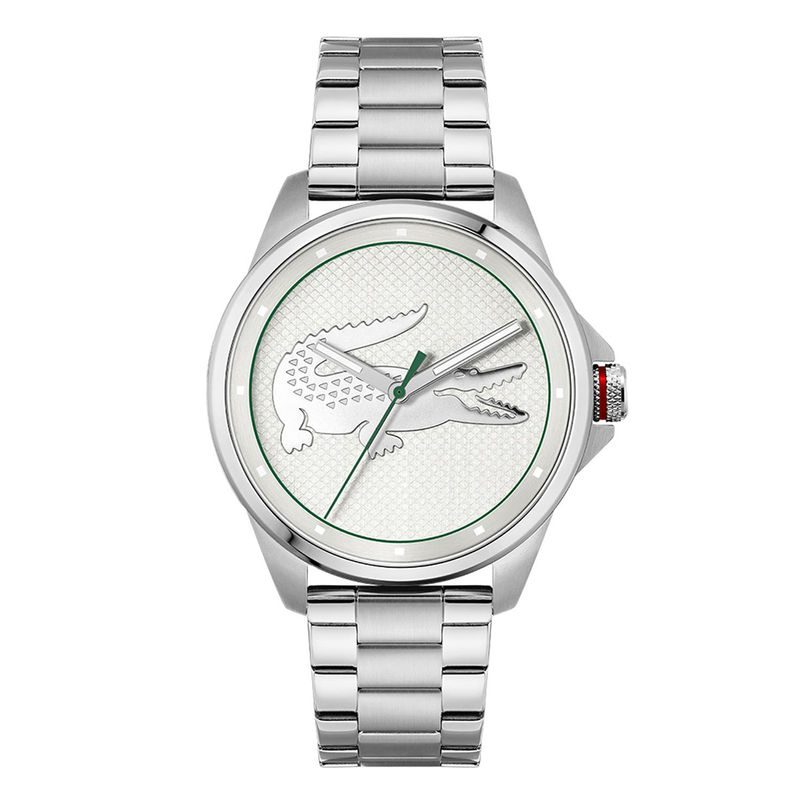 Buy Lacoste Watches LE CROC 2011132 Analog Silver Dial Watch for Men Online
