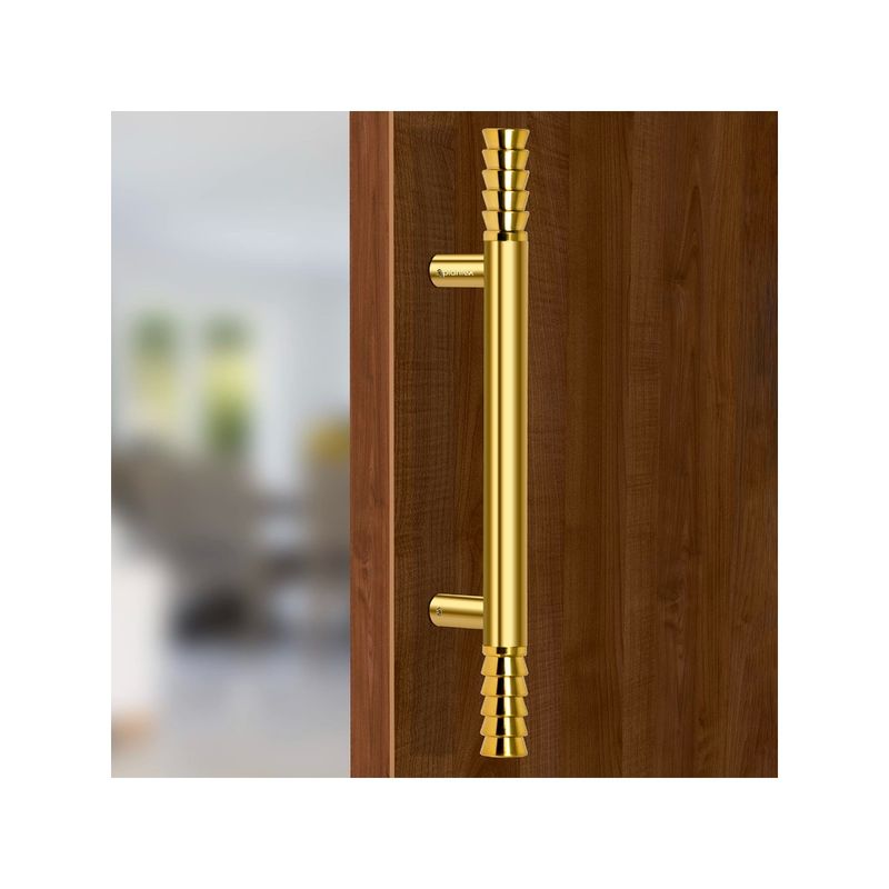 Buy Plantex Golden Lotus Main Door Handle (Gold) Online