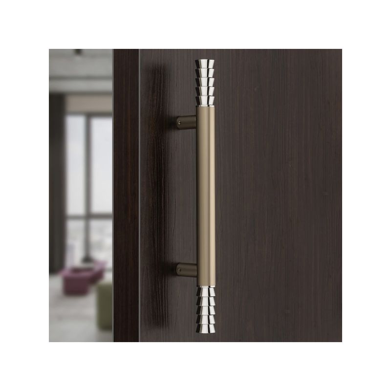 Buy Plantex Satin White Lotus Main Door Handle for Pull and Push ...