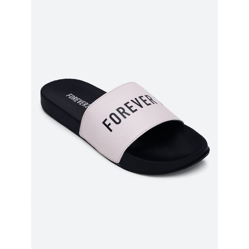 Buy Forever 21 Pink Printed Sliders Online