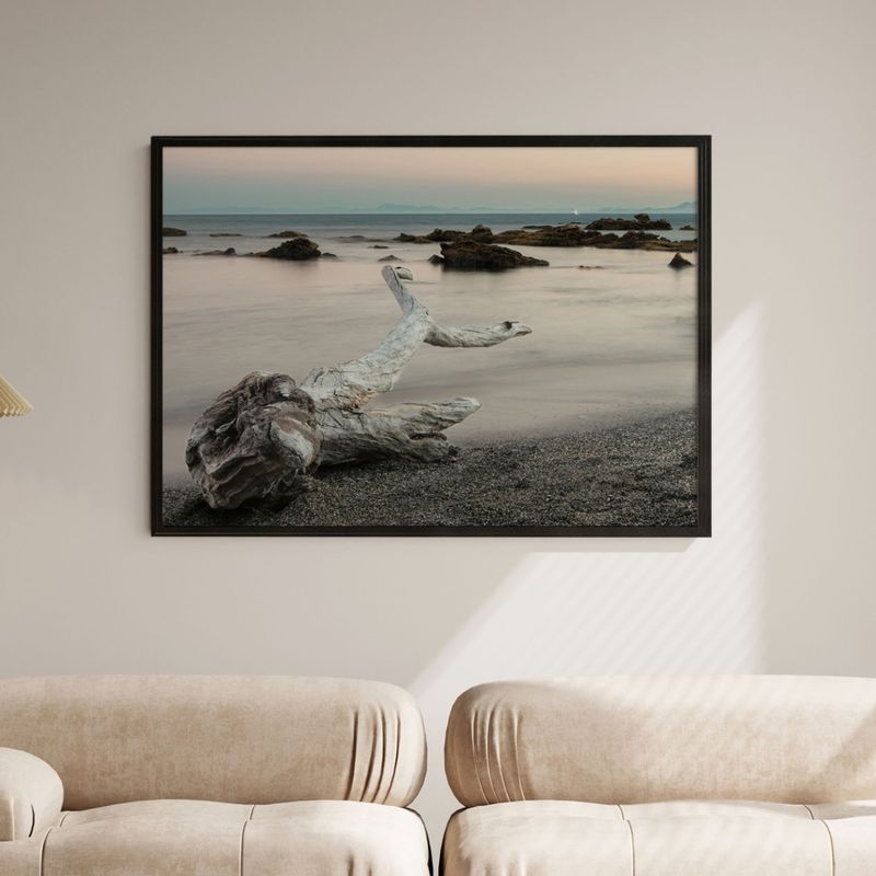 Buy ARTCREST Treefish Carcass Large Painting Black Box Framed Canvas ...