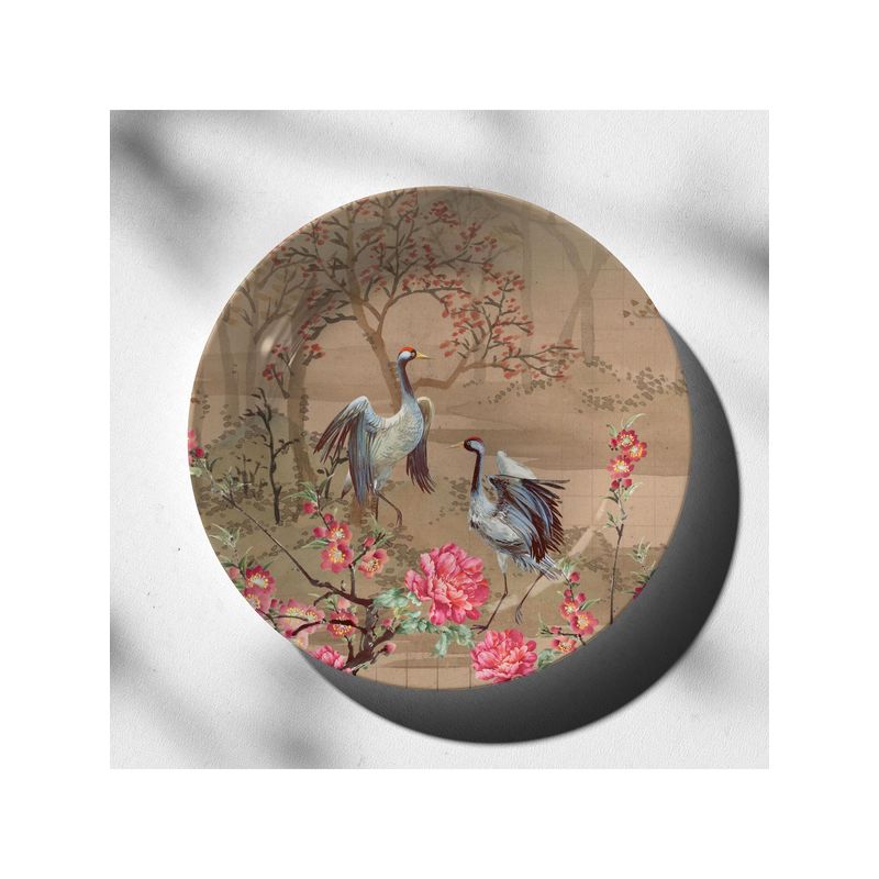 Buy ARTCREST Japanese Cranes 10-Inch Ceramic Wall Plate with Stand ...