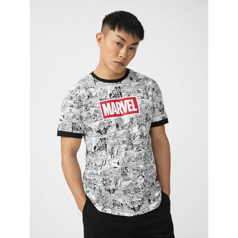 Buy The Souled Store Men Official Marvel Comic Strip Multi T-shirts Online