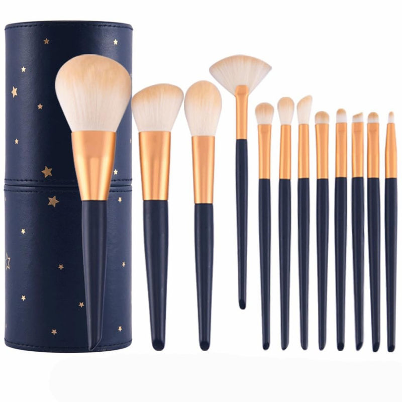 Buy Kazarmaa Premium Set Of 12 Makeup Brushes With Leather Box Online