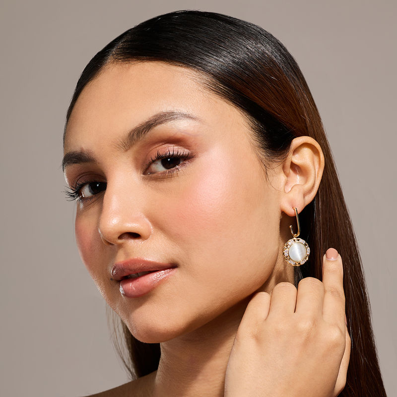 Buy Pipa Bella by Nykaa Fashion Gold and White Enamel Diamante ...