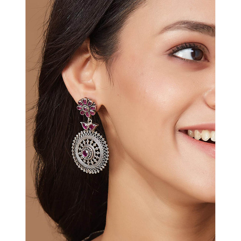 Buy Fabindia Women Pink Dangler Earrings Online