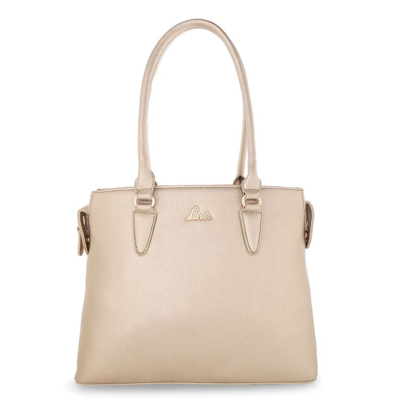 Buy Lavie Gold Solid Handbag Online