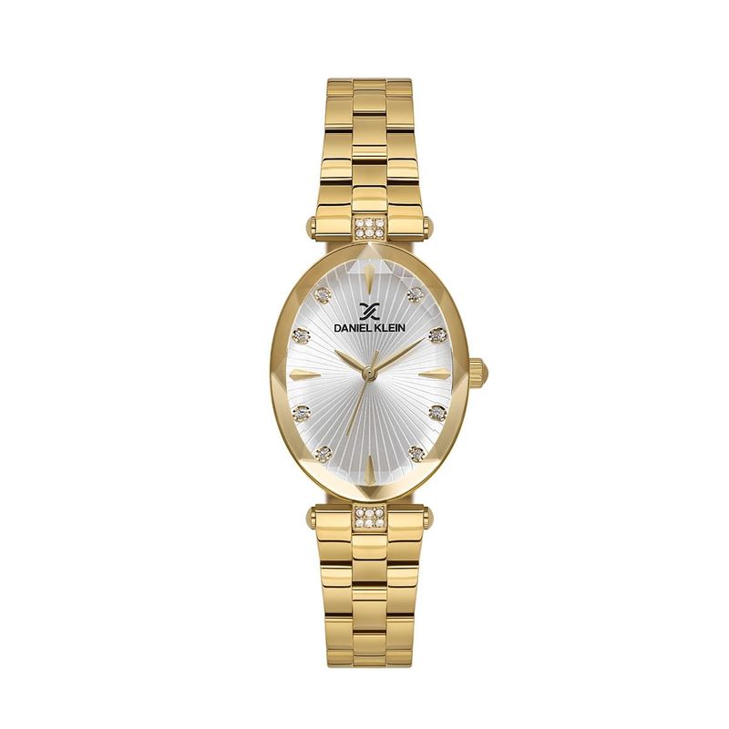 Buy Daniel Klein Gold Strap Watch Classic Silver Dial Design-DK.1.13954 ...