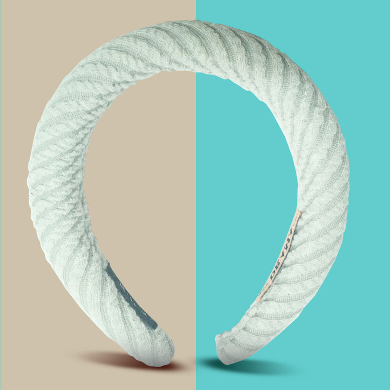 Buy Hair Drama Co. Knitted Sponge Turban - Grey Online