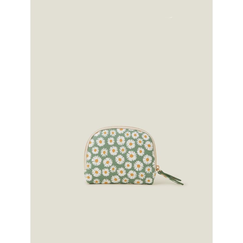 Buy Accessorize London Women's Green Daisy Print Coin Wallet Online