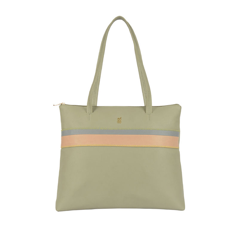 Buy Baggit GG By Pineapple Large Green Tote Handbag Online
