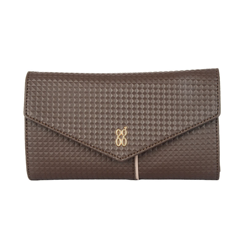 Buy Baggit GG By Quer Large Brown 3 Fold Wallet Online