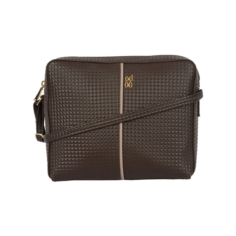 Buy Baggit GG By Mker Extra Small Brown Sling Bag Online