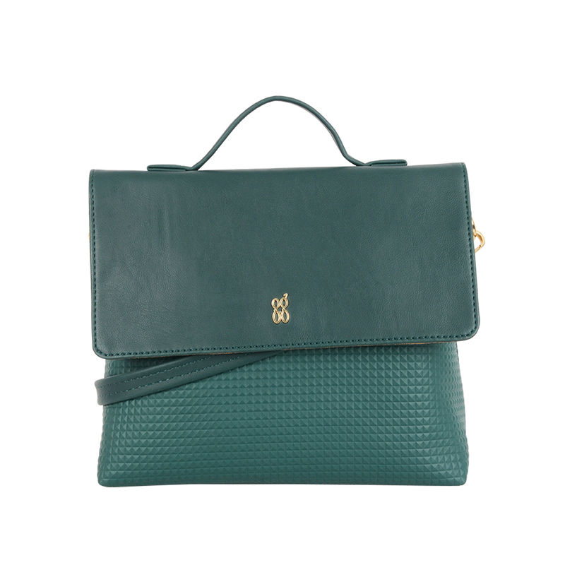 Buy Baggit GG By Afro Small Green Handbag Online