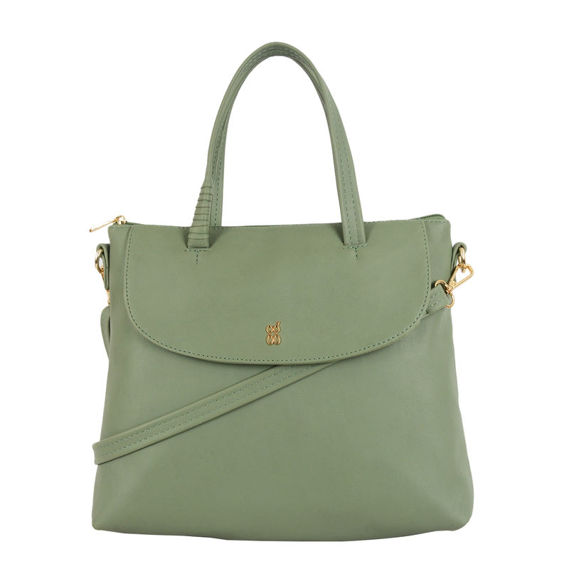 Buy Baggit GG By Mova Medium Green Handbag Online