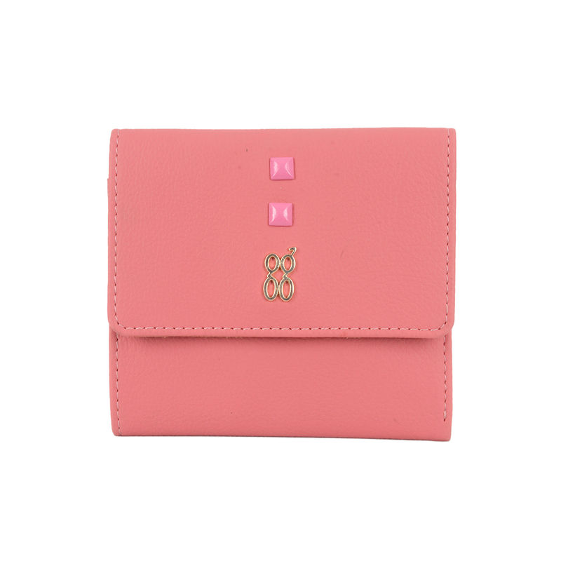 Buy Baggit GG By Riz Small Pink 3 Fold Wallet Online