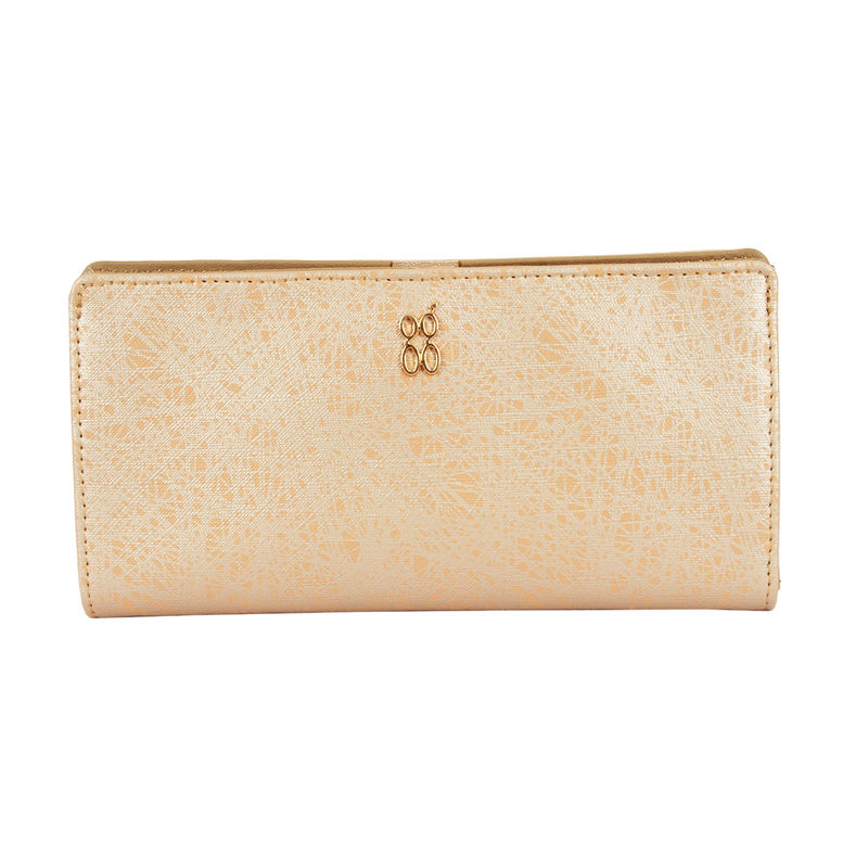 Buy Baggit GG By Blazzy Large Gold 2 Fold Wallet Online