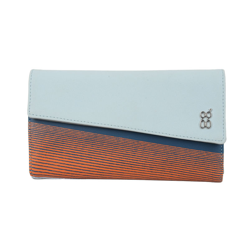 Buy Baggit GG By Croft Large Blue 3 Fold Wallet Online