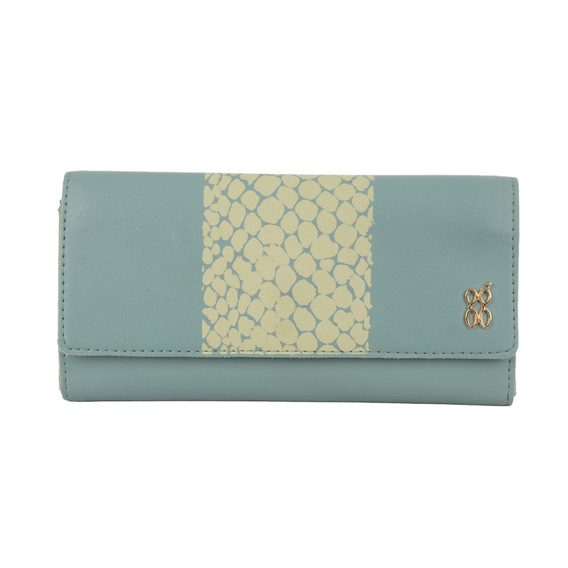 Buy Baggit GG By Githree Large Blue 3 Fold Wallet Online