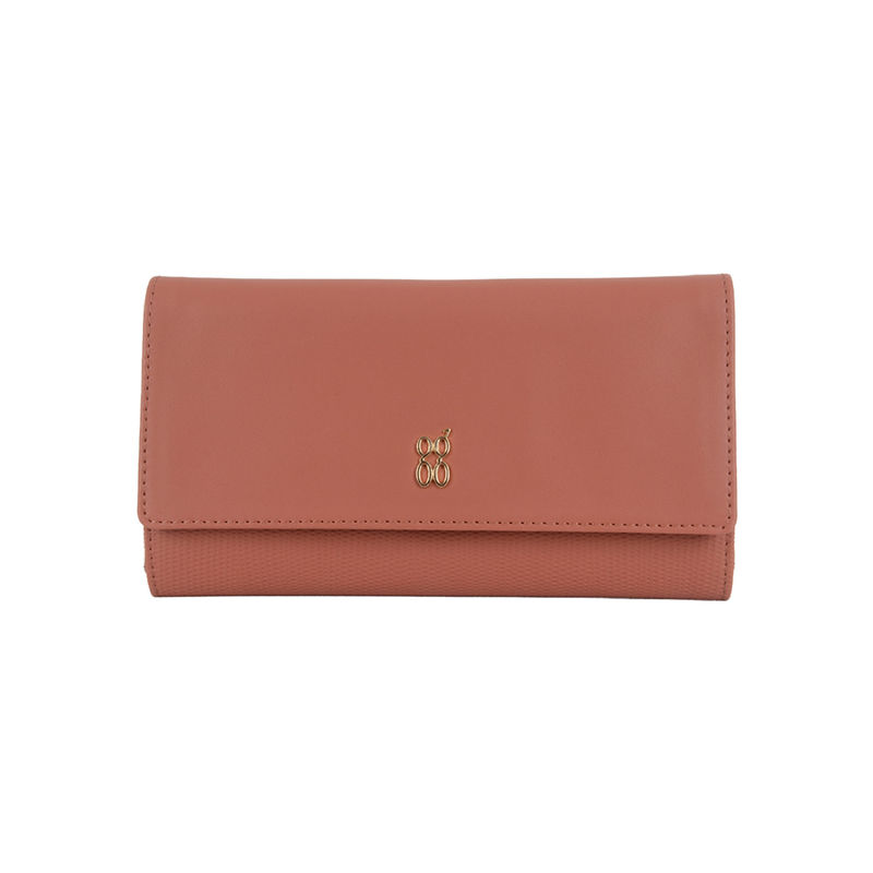 Buy Baggit GG By Flounce Large Brown 3 Fold Wallet Online