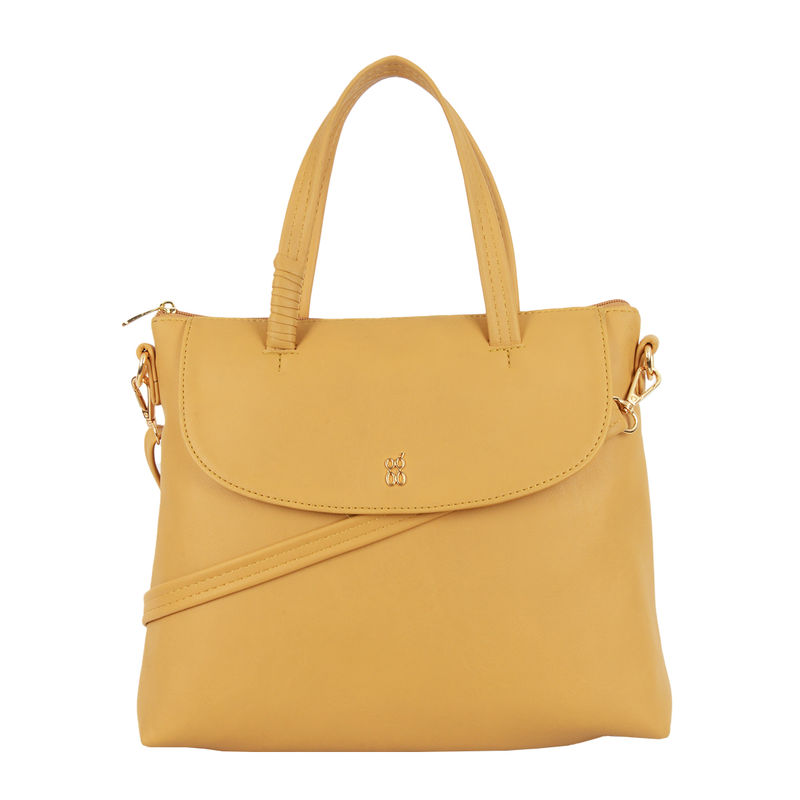 Buy Baggit GG By Mova Medium Yellow Handbag Online