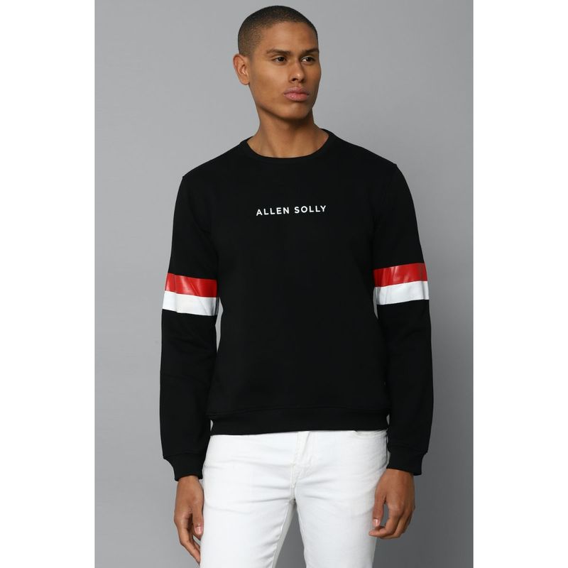 Buy Allen Solly Mens Graphic Black Sweatshirt Online