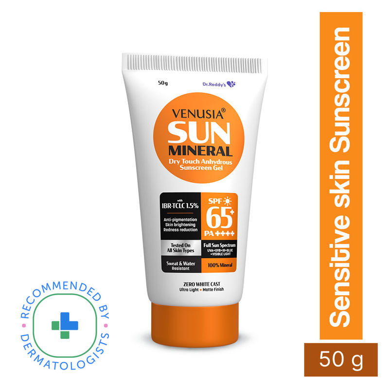 Buy Venusia Mineral Sunscreen SPF 65|Sun Damage Repair| 50g Online
