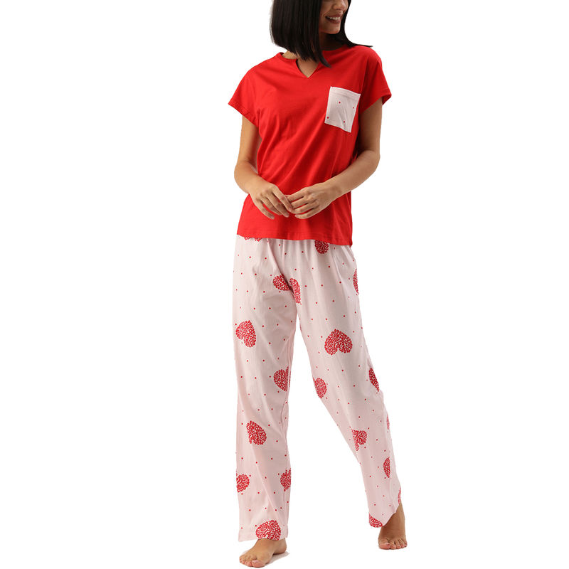 Buy Slumber Jill Red Heart Lounge Set Online