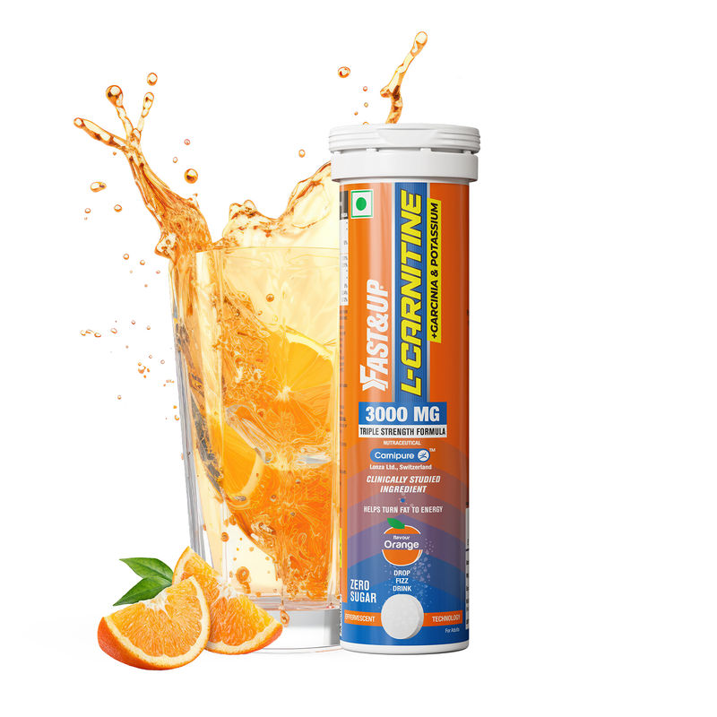 Buy Fast&Up Carnitine 3000Mg Effervescent Tablets - Orange Online