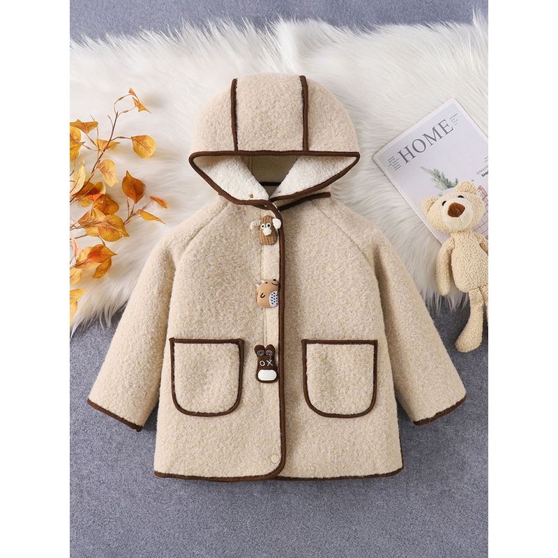 Buy Hopscotch Animal Applique Raglan Sleeve Long Jacket Online