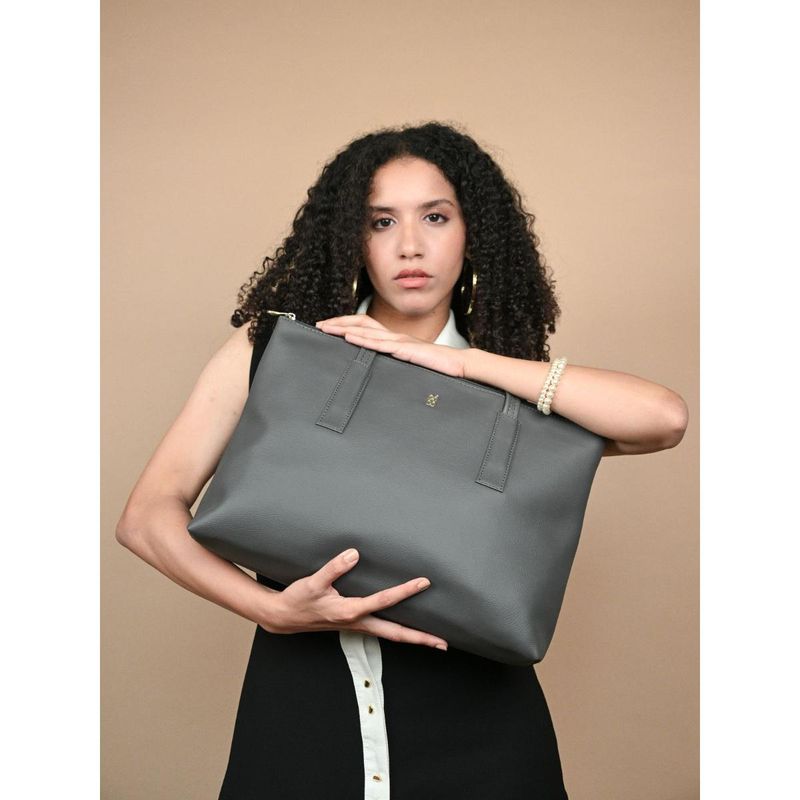 Buy Baggit GG By Bip Large Grey Tote Bag Online
