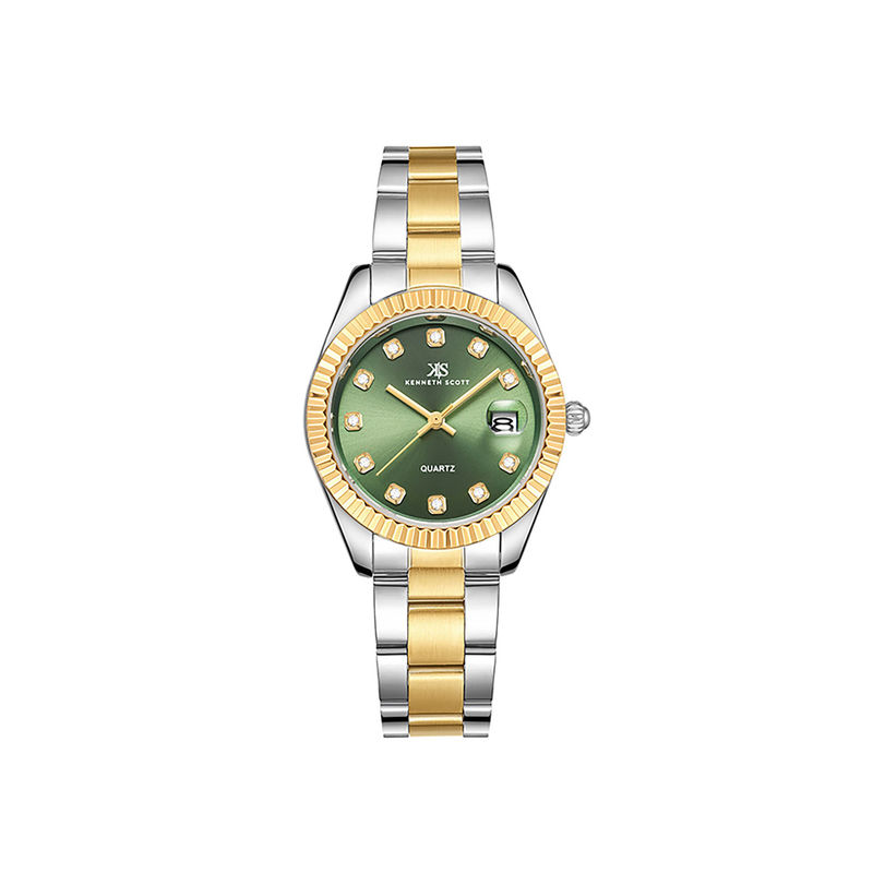 Buy Kenneth Scott Women's Analog Green Dial Watch (K23546-Tbtg) Online